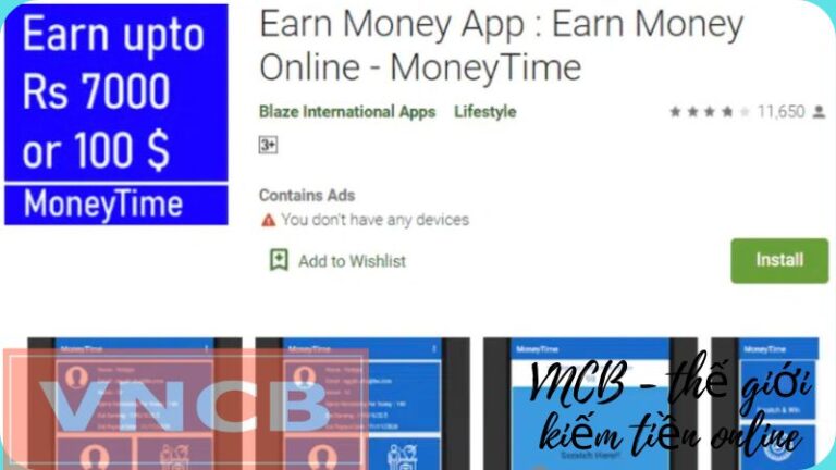 60 app kiếm tiền online tốt nhất ở Việt Nam 2026 - VNCB